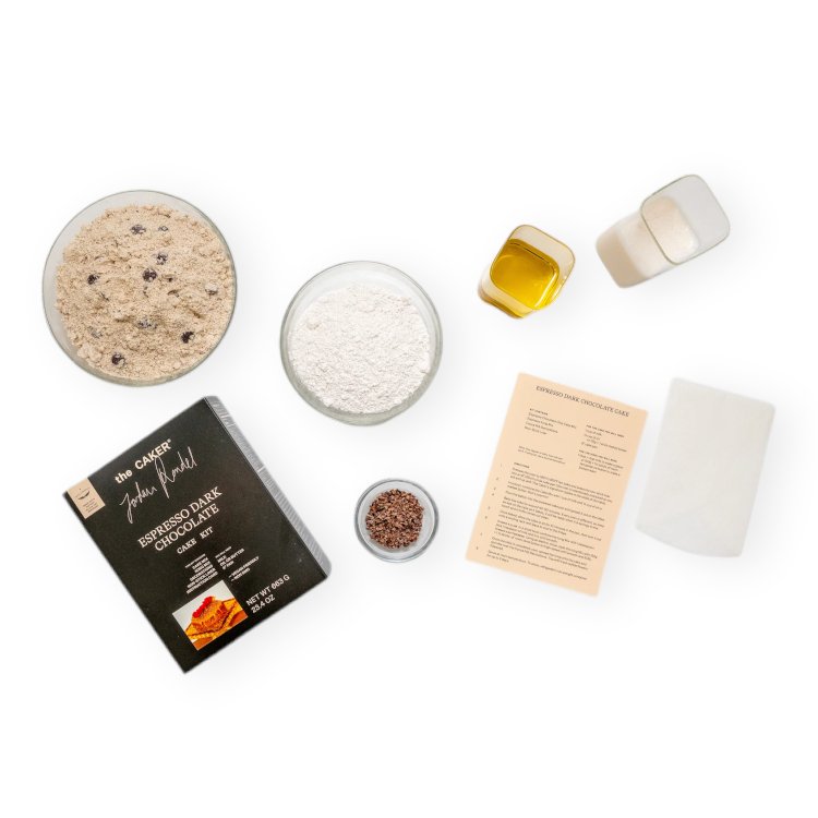 The Caker Espresso Dark Chocolate Cake Kit - Order Online