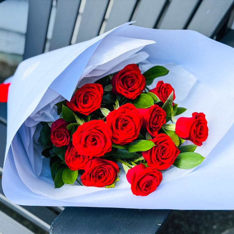 A Dozen Red Valentine's Day Roses - Auckland Flower Delivery