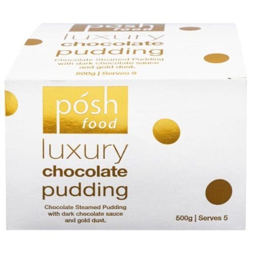 Luxury Chocolate Gold Dust Pudding - The Lost Flower Shed - Auckland ...