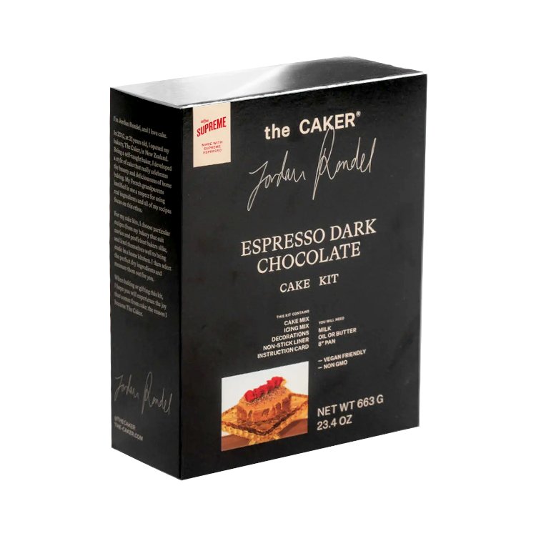 The Caker Espresso Dark Chocolate Cake Kit - Order Online